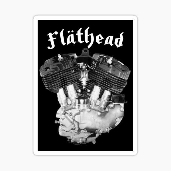 "FLATHEAD 1" Sticker for Sale by hornedquad | Redbubble