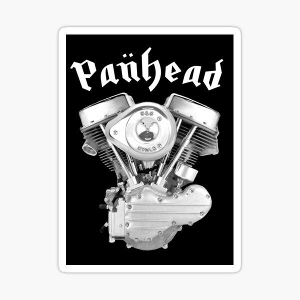 Harley Panhead Stickers | Redbubble