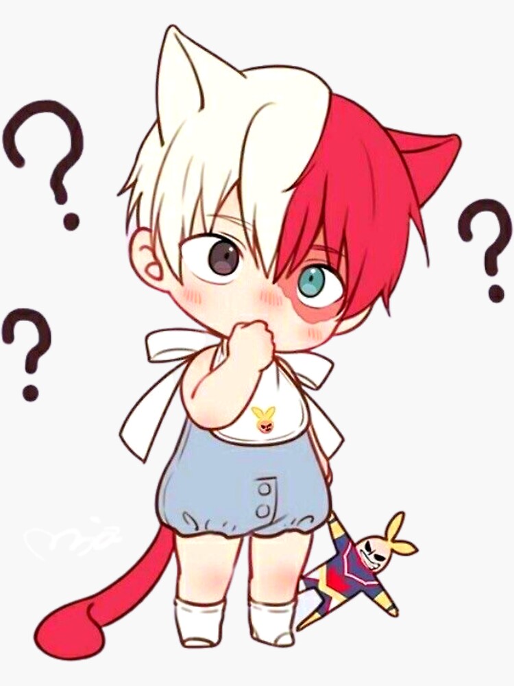"mini todoroki Cute Cat lover" Sticker for Sale by badrbk123 | Redbubble