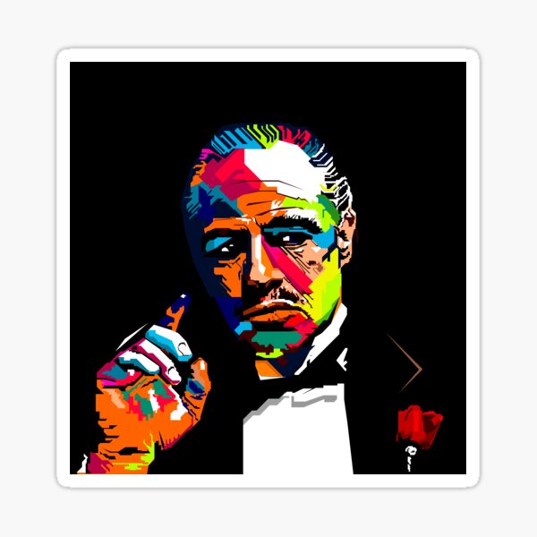 "The Godfather" Sticker by NoraMohammed | Redbubble