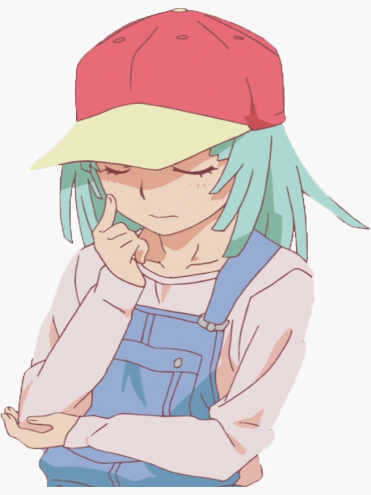 "Nadeko Sengoku Thinking" Sticker for Sale by migdrum | Redbubble