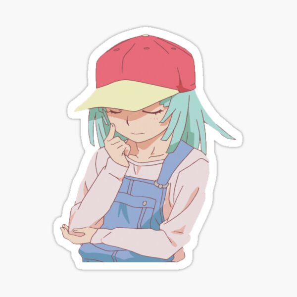 "Nadeko Sengoku Thinking" Sticker for Sale by migdrum | Redbubble