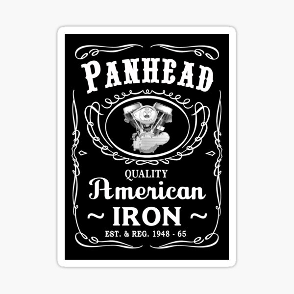 "PANHEAD 2 (JD)" Sticker for Sale by Mark Hall | Redbubble