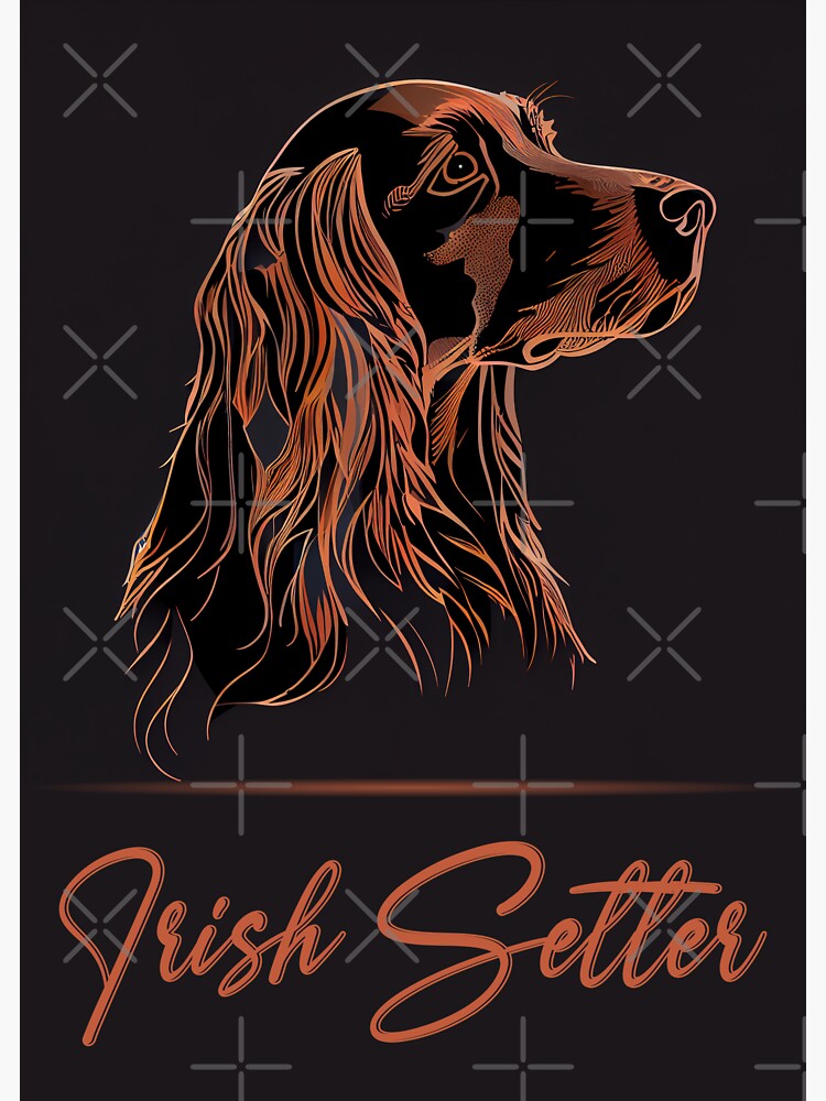"Adorable Irish Setter" Sticker for Sale by Best-Breeds | Redbubble