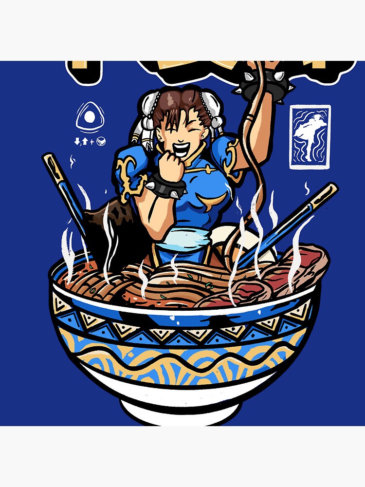Chun-Li’s Ramen Bowl Pin Button sold by Matt W Moore | SKU 41273971 ...