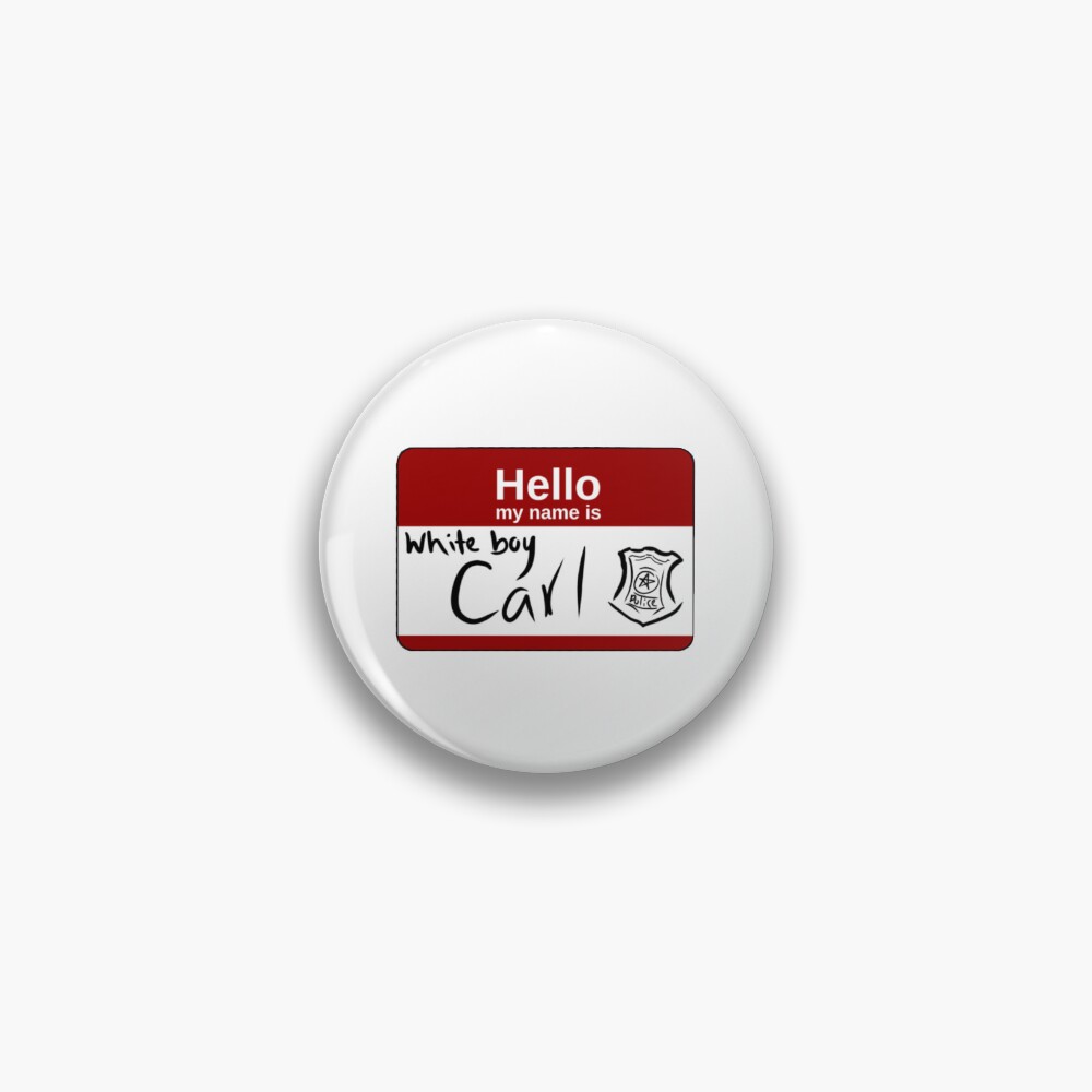 "ShamelessWhite boy Carl name tag " Sticker for Sale by V-o- | Redbubble
