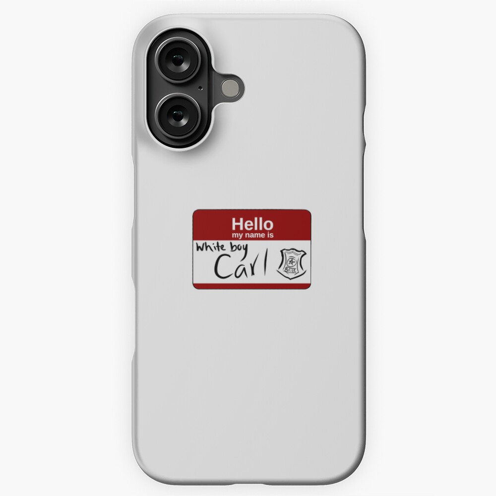 "ShamelessWhite boy Carl name tag " Sticker for Sale by V-o- | Redbubble