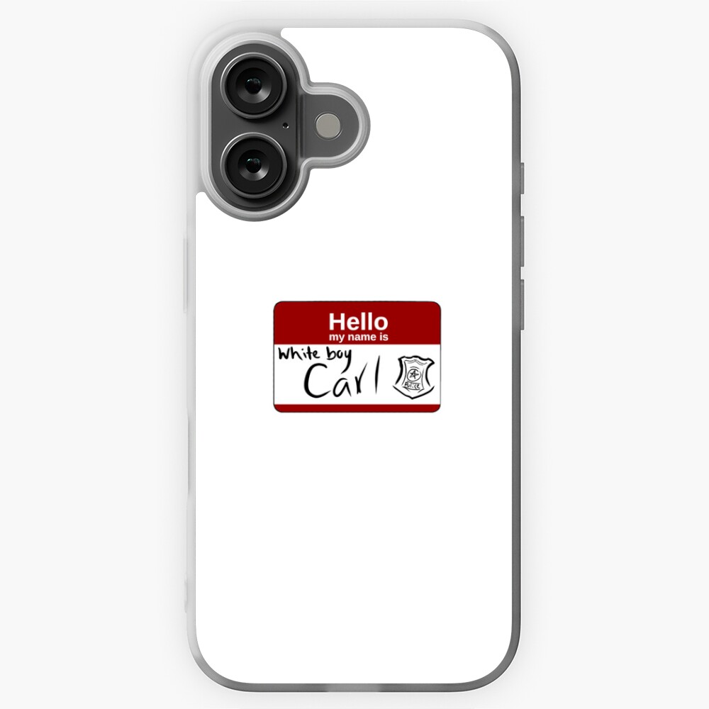"ShamelessWhite boy Carl name tag " Sticker for Sale by V-o- | Redbubble