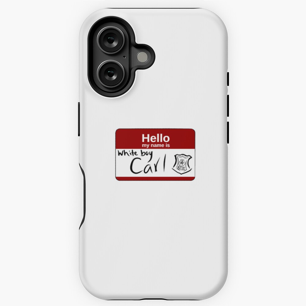 "ShamelessWhite boy Carl name tag " Sticker for Sale by V-o- | Redbubble