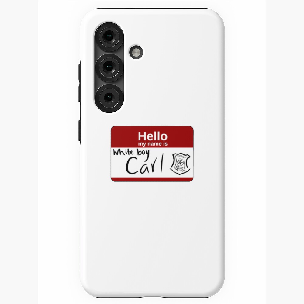"ShamelessWhite boy Carl name tag " Sticker for Sale by V-o- | Redbubble