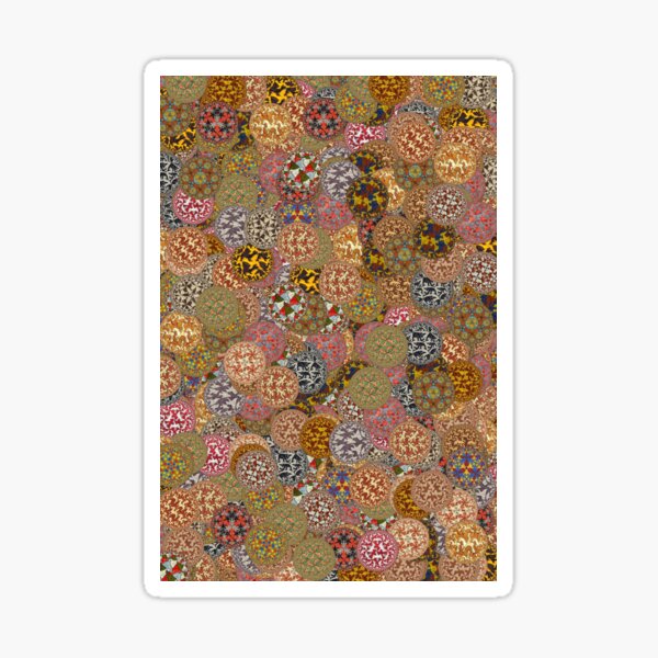 "M.C. Escher" Sticker for Sale by Montage-Madness | Redbubble