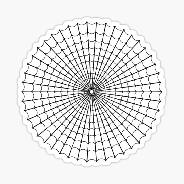 "Spider Web" Sticker for Sale by StarkeyCreates | Redbubble