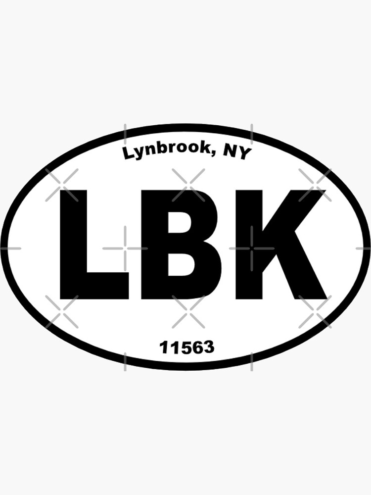 "Lynbrook" Sticker for Sale by tstefanakos17 | Redbubble