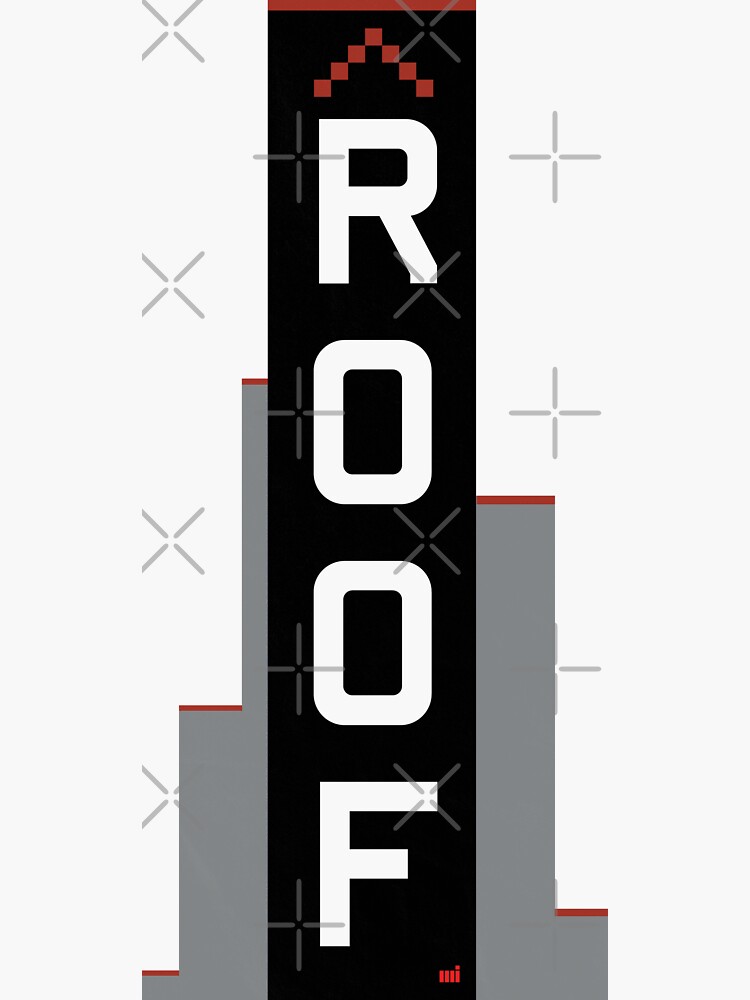 "Roof" Sticker by ixmanga | Redbubble