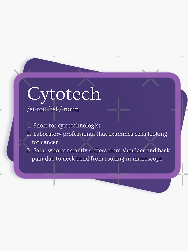 "Cytotech Funny Definition Cytotechnology Laboratory dark background ...