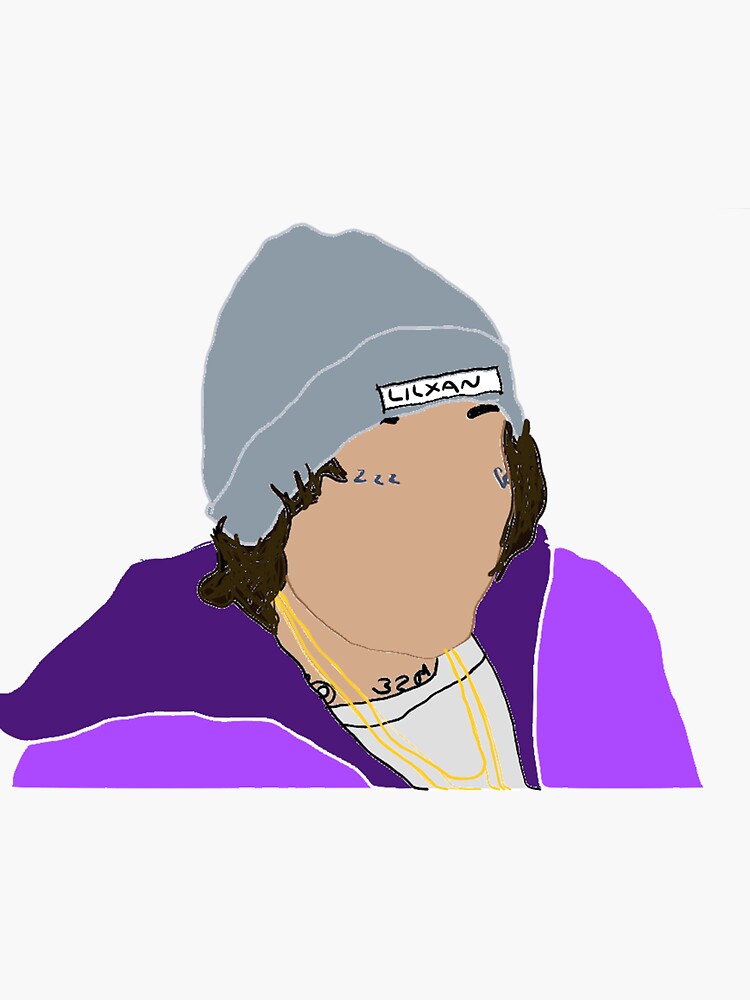 "Lil Xan Drawing 2" Sticker for Sale by xxxlemonade | Redbubble
