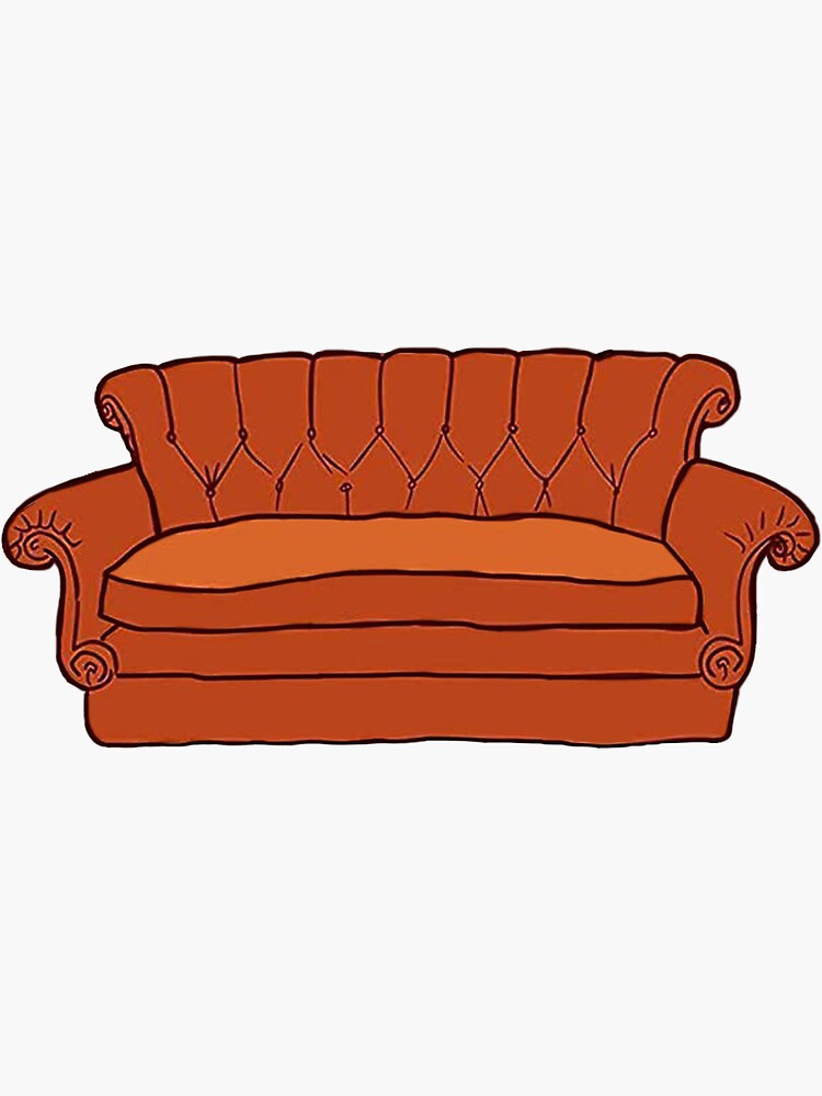 "Friends Couch" Sticker for Sale by Angie Smith | Redbubble