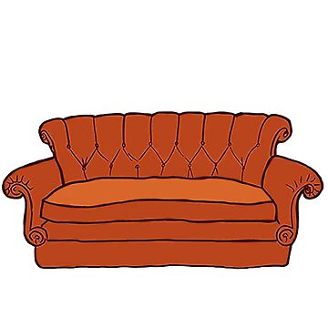 "Friends Couch" Sticker for Sale by Angie Smith | Redbubble
