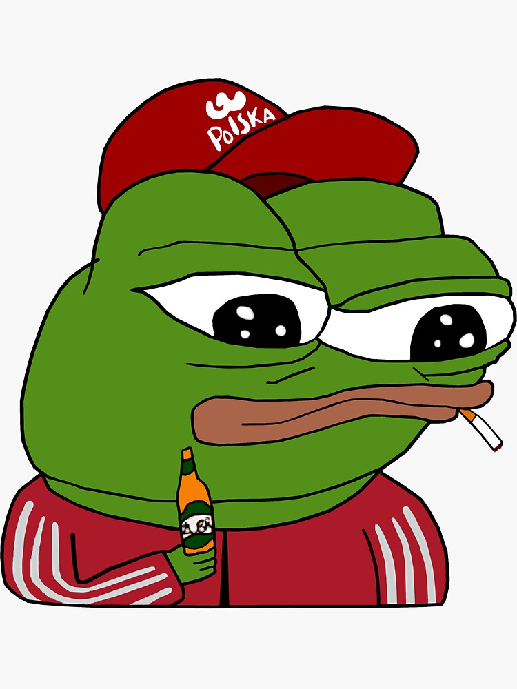 "Polish Pepe Apu" Sticker for Sale by Slav-Art | Redbubble