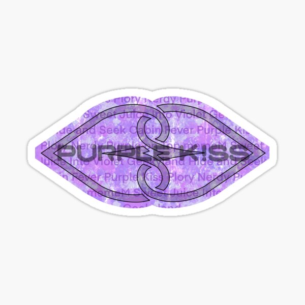"Purple Kiss Symbol" Sticker for Sale by Nataliemouse | Redbubble