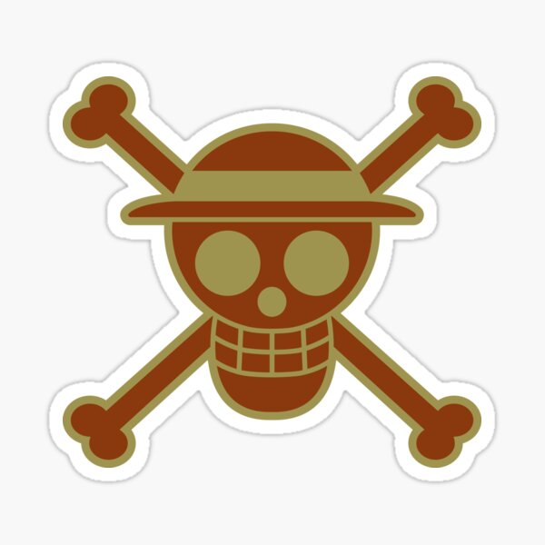 "Staw Hat Pirates Jolly Roger" Sticker for Sale by jimjimfuria | Redbubble