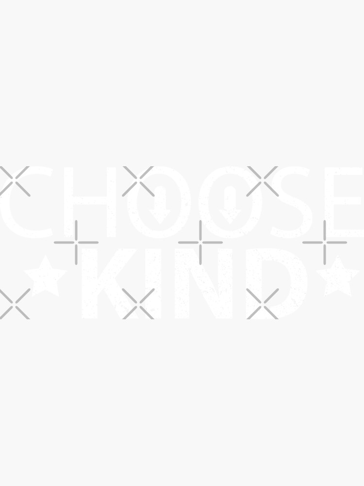 Pegatina «Elija Kind Be Kind Wonder Mensaje positivo» de ...