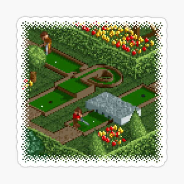 "RollerCoaster Tycoon RCT 1 - Mini Golf" Sticker for Sale by vortiene ...
