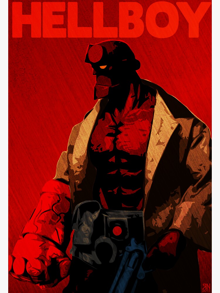 "Hellboy" Sticker for Sale by Rodimus76 | Redbubble