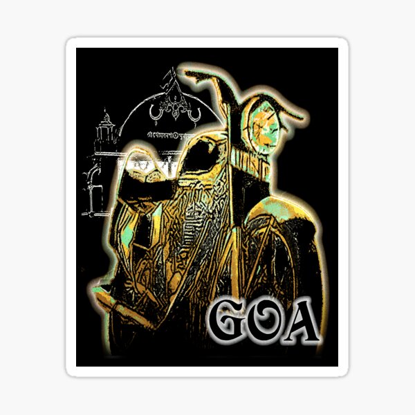 "Royal Enfield In Goa India" Sticker for Sale by thepeanutline | Redbubble