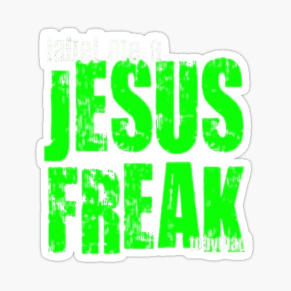 "Tobymac Label Me A Jesus Freak Logo" Sticker for Sale by WilWestGirlz ...