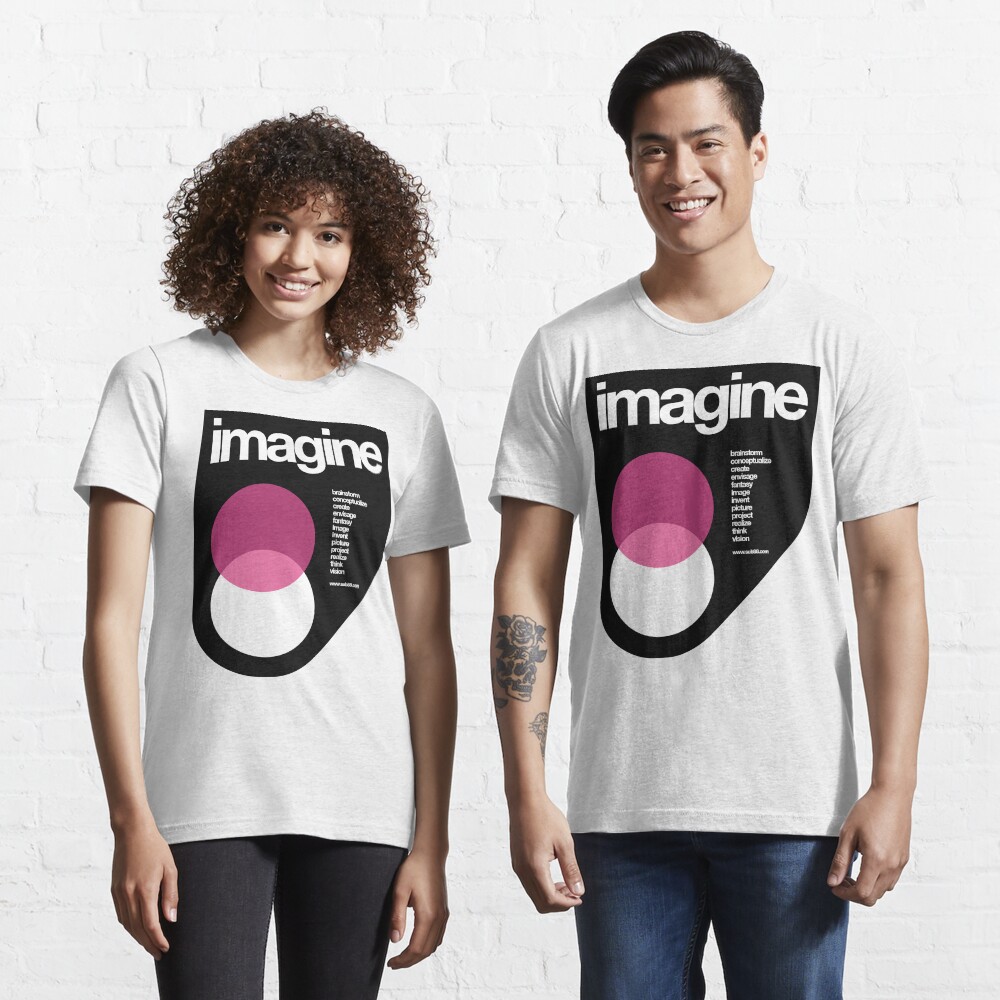 "imagine" T-shirt for Sale by sub88 | Redbubble | abstract t-shirts ...