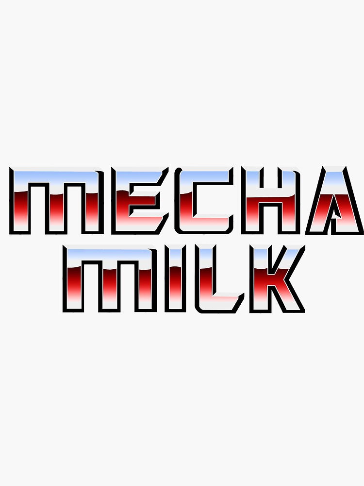 "Mecha Milk" Sticker by mikatron | Redbubble