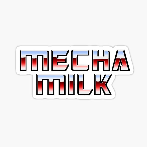 "Mecha Milk" Sticker by mikatron | Redbubble