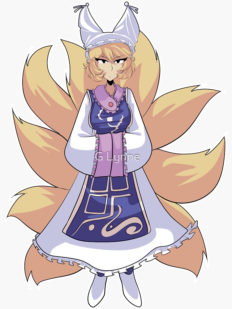 "Ran Yakumo" Sticker for Sale by BlueberryDragon | Redbubble