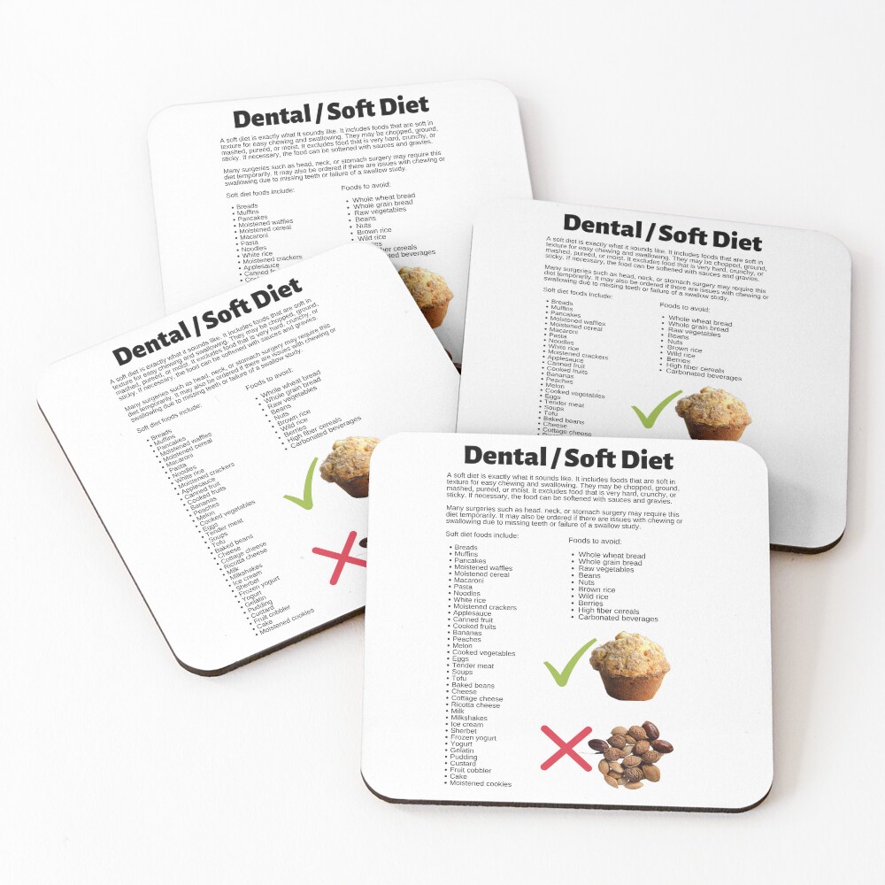 "Dental / Soft Diet Infographic" Poster for Sale by Caregiverology ...
