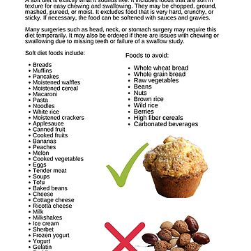 "Dental / Soft Diet Infographic" Poster for Sale by Caregiverology ...