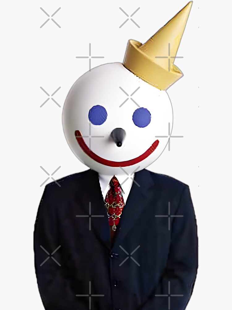 "The Jack in the Box Man - creepy clown restaurant" Sticker for Sale by ...