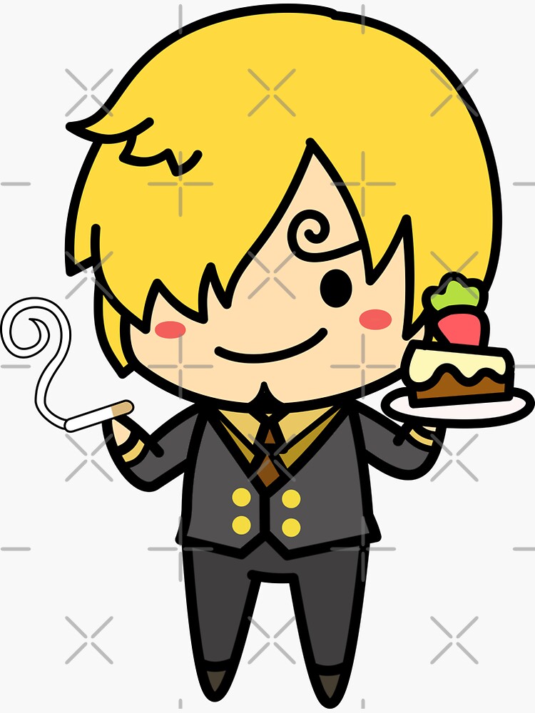 "Sanji chibi One Piece (post time-skip outfit)" Sticker for Sale by ...