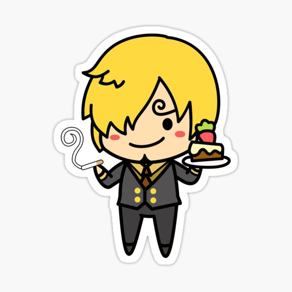 "Sanji chibi One Piece (post time-skip outfit)" Sticker for Sale by ...
