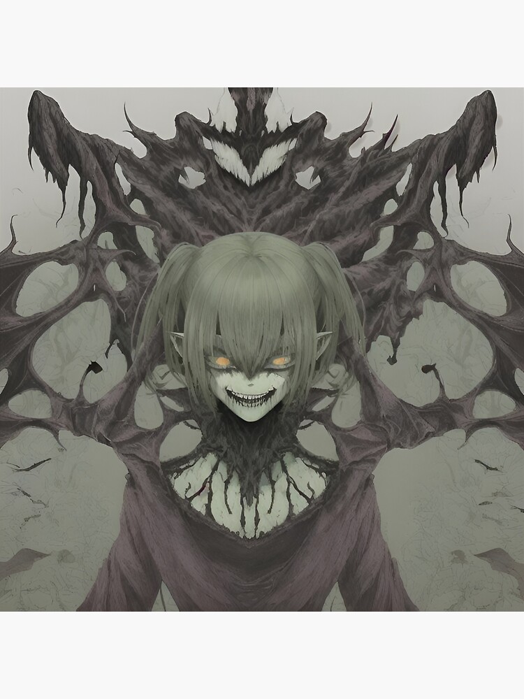 "Swamp Demon Anime Girl" Sticker for Sale by Oni's Realm Studio | Redbubble