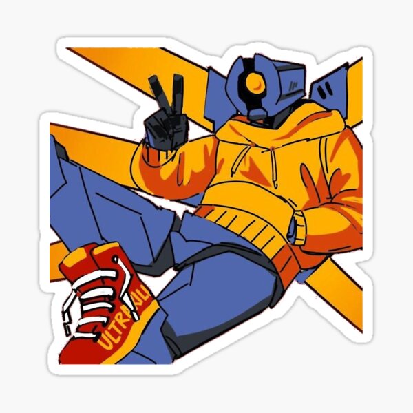 "ultrakill anime" Sticker for Sale by StreetwearUrbaa | Redbubble
