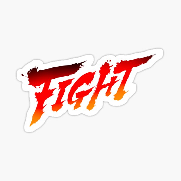 "Fight" Sticker for Sale by Deanomite85 | Redbubble