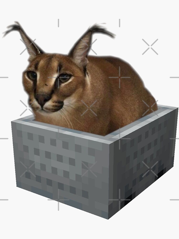 "BIG FLOPPA IN MINECRAFT MINECART " Sticker for Sale by cheapfan ...