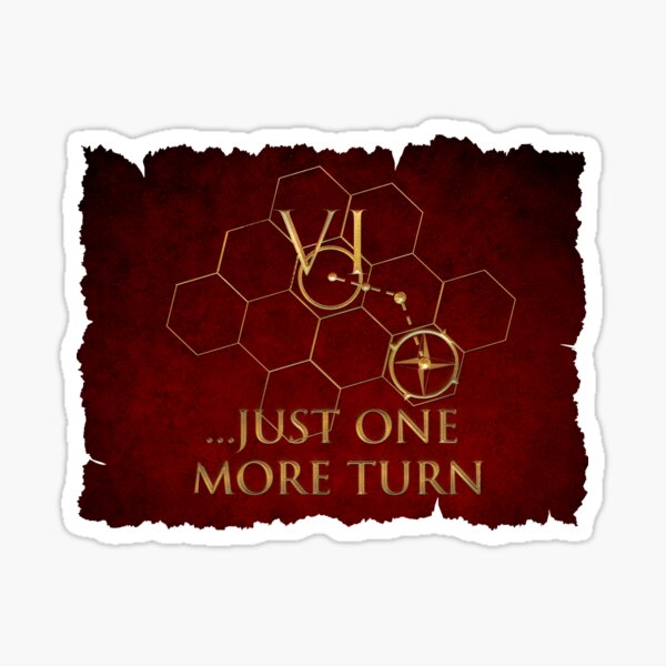 "Just One More Turn (Red and Gold)" Sticker for Sale by Image NDesign ...