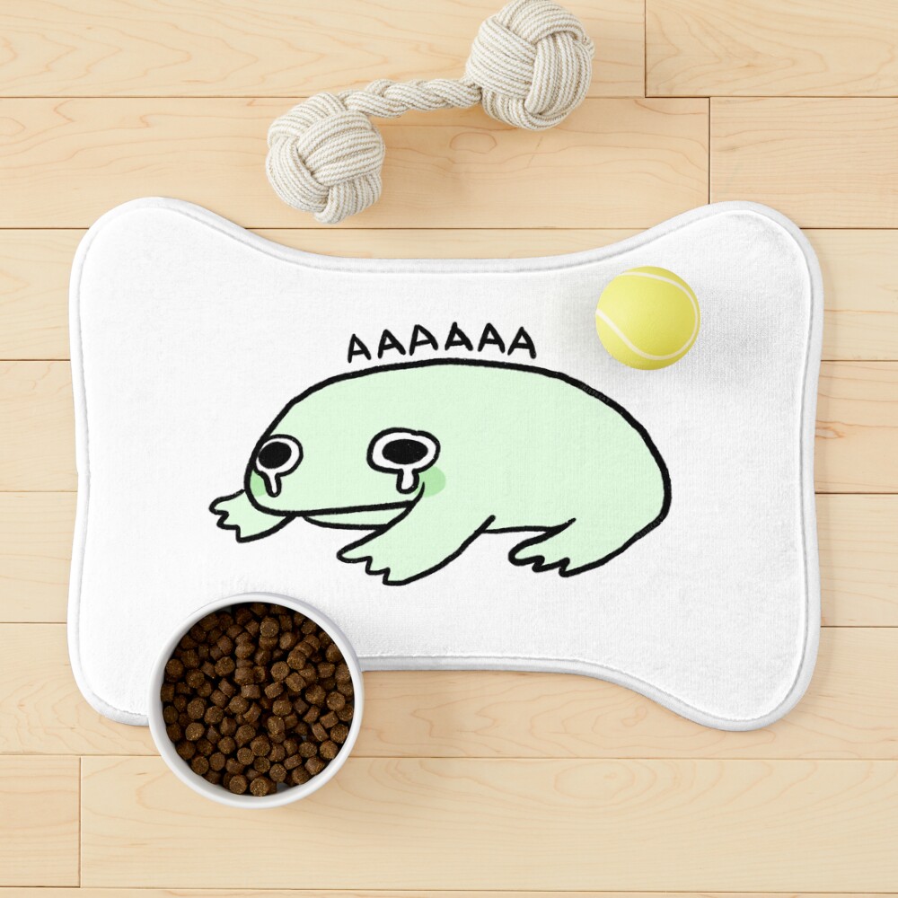 "AAAAAA | Cute Crying and Screaming Green Frog, Classic Green Frog ...