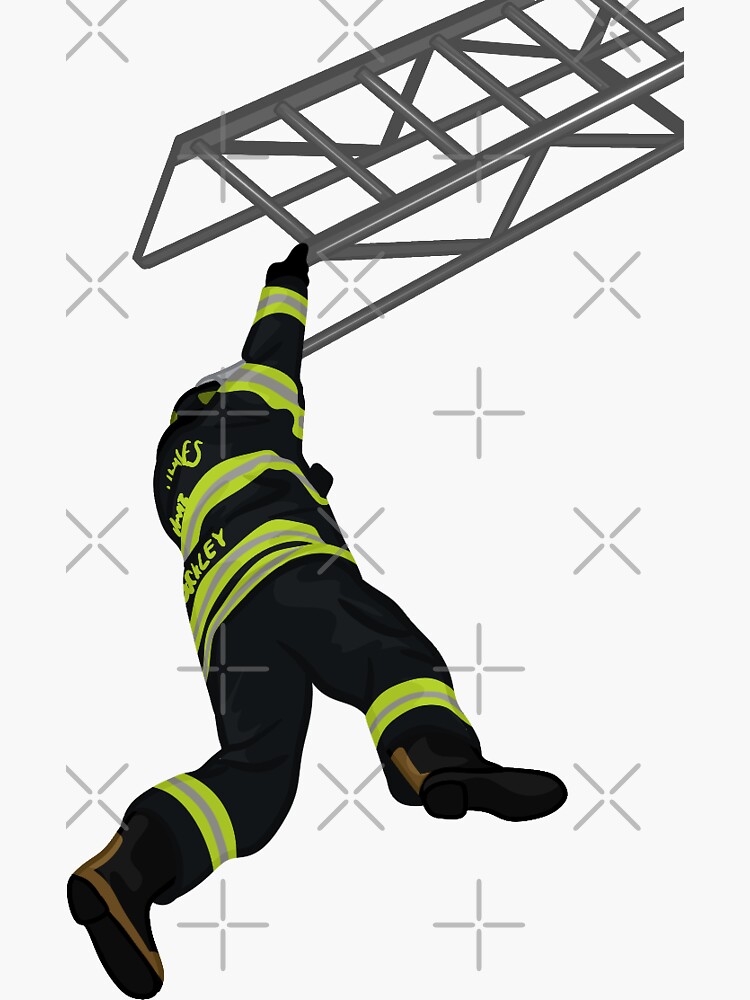 "Evan 'Buck' Buckley | 911" Sticker for Sale by icantdrawfaces | Redbubble