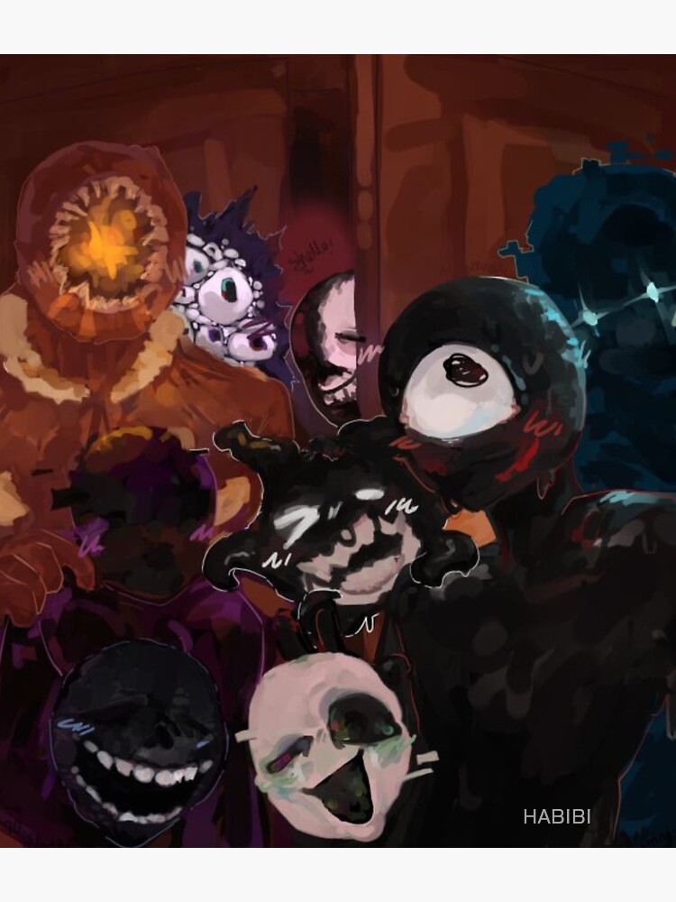 "Roblox doors, all monsters" Sticker for Sale by iamhakim | Redbubble