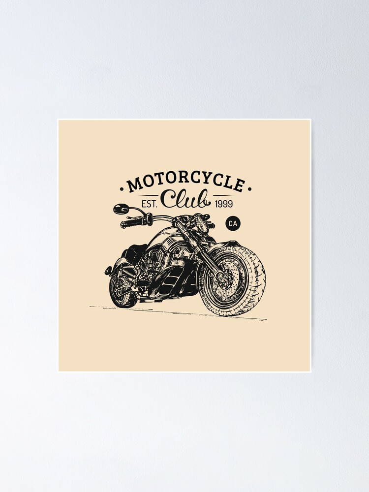 "Motorcycle Club" Poster for Sale by traumfaenger | Redbubble
