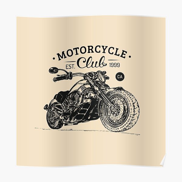 "Motorcycle Club" Poster for Sale by traumfaenger | Redbubble