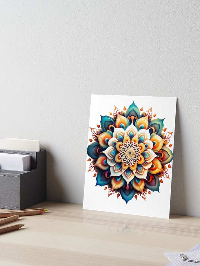 "Colorful Mandala , Mandala Design, Mandala Art" Art Board Print for ...